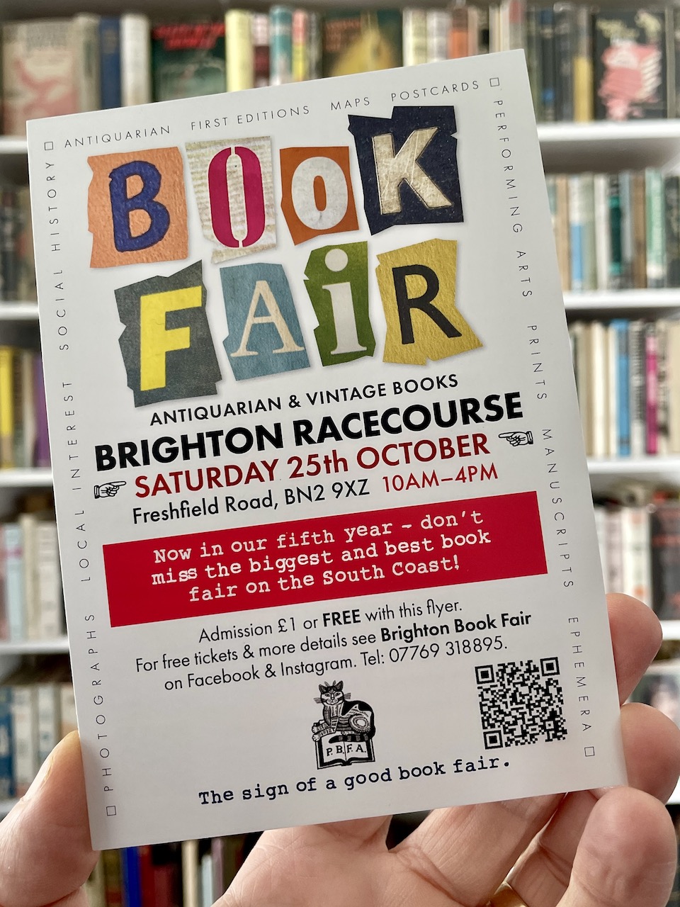 Free Tickets For The 2025 Brighton Book Fair - The Antiquarian Book Company